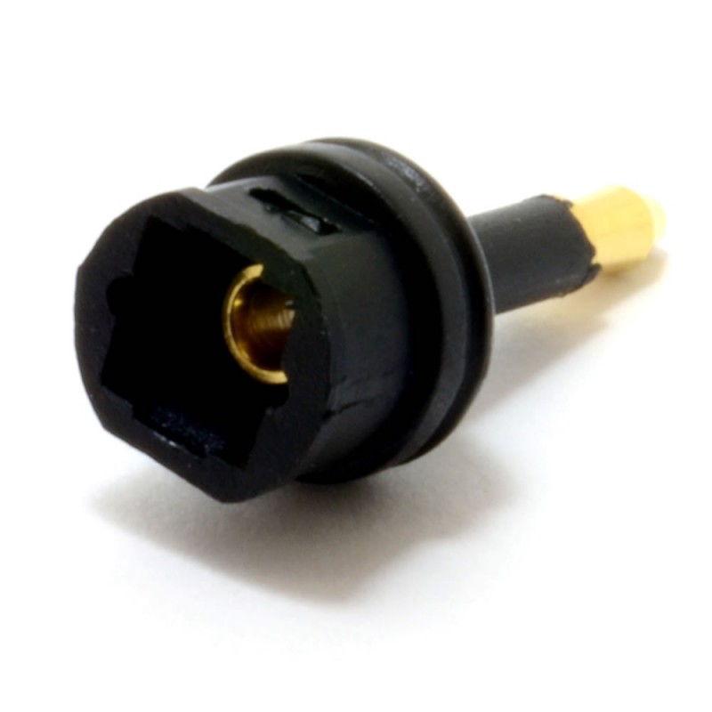 TOS Optical (Toslink) Plug to Mini 3.5mm Optical Jack Plug Adapter ...