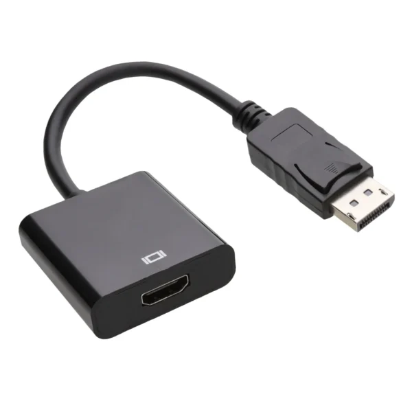 DisplayPort Male Plug to HDMI Female Socket Converter Low Profile ...